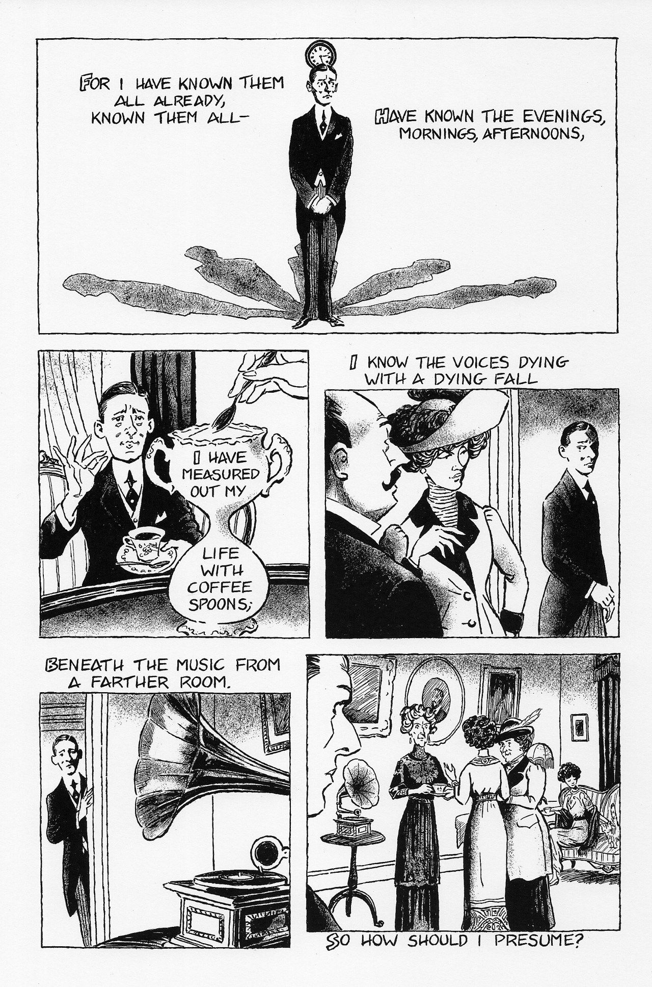 The Love Song of J. Alfred Prufrock by T.S. Eliot | julian peters comics