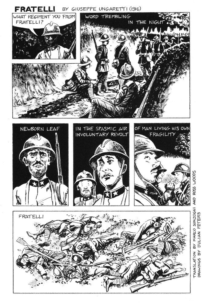 Three WWI poems by Giuseppe Ungaretti | julian peters comics
