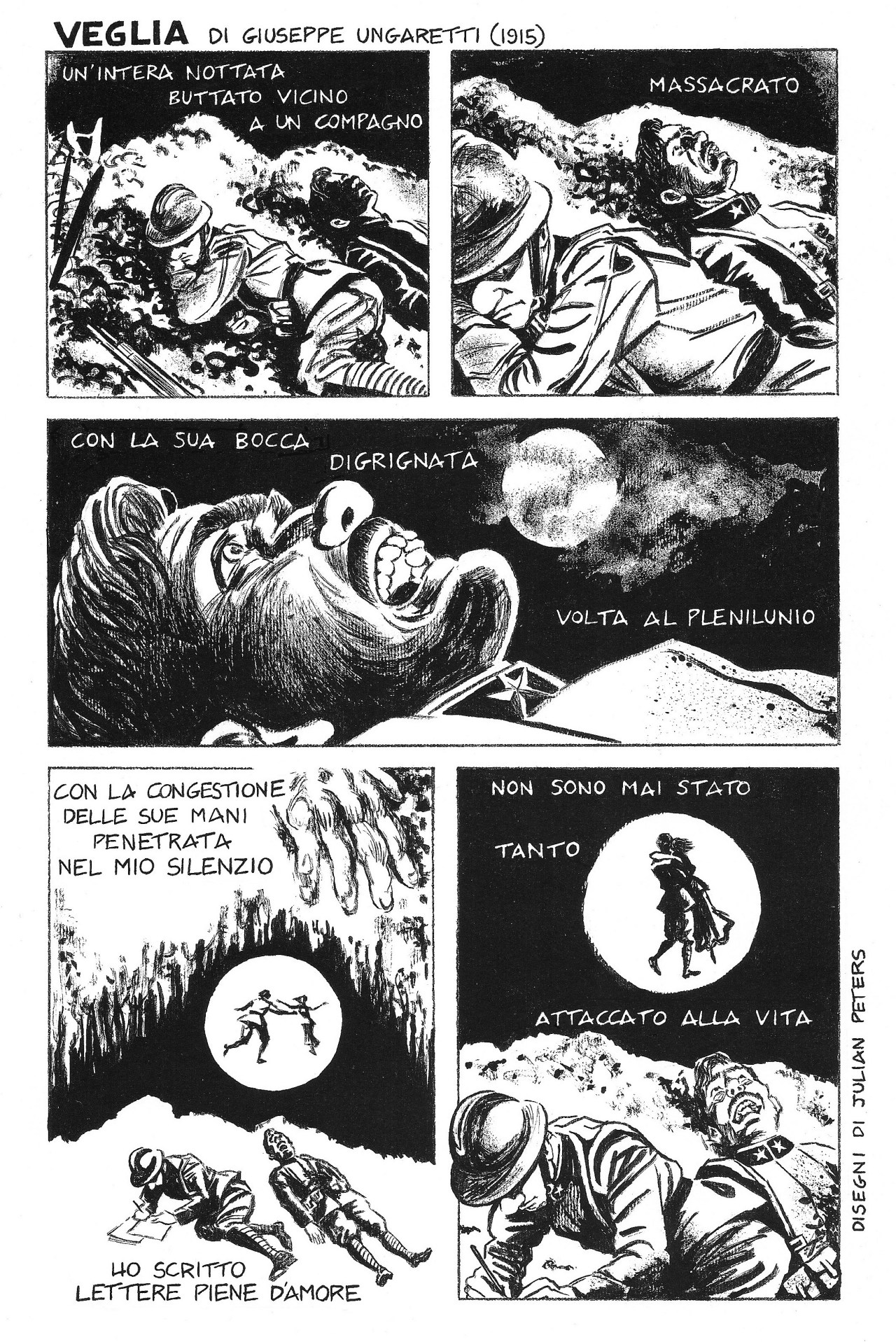 Three WWI poems by Giuseppe Ungaretti | julian peters comics