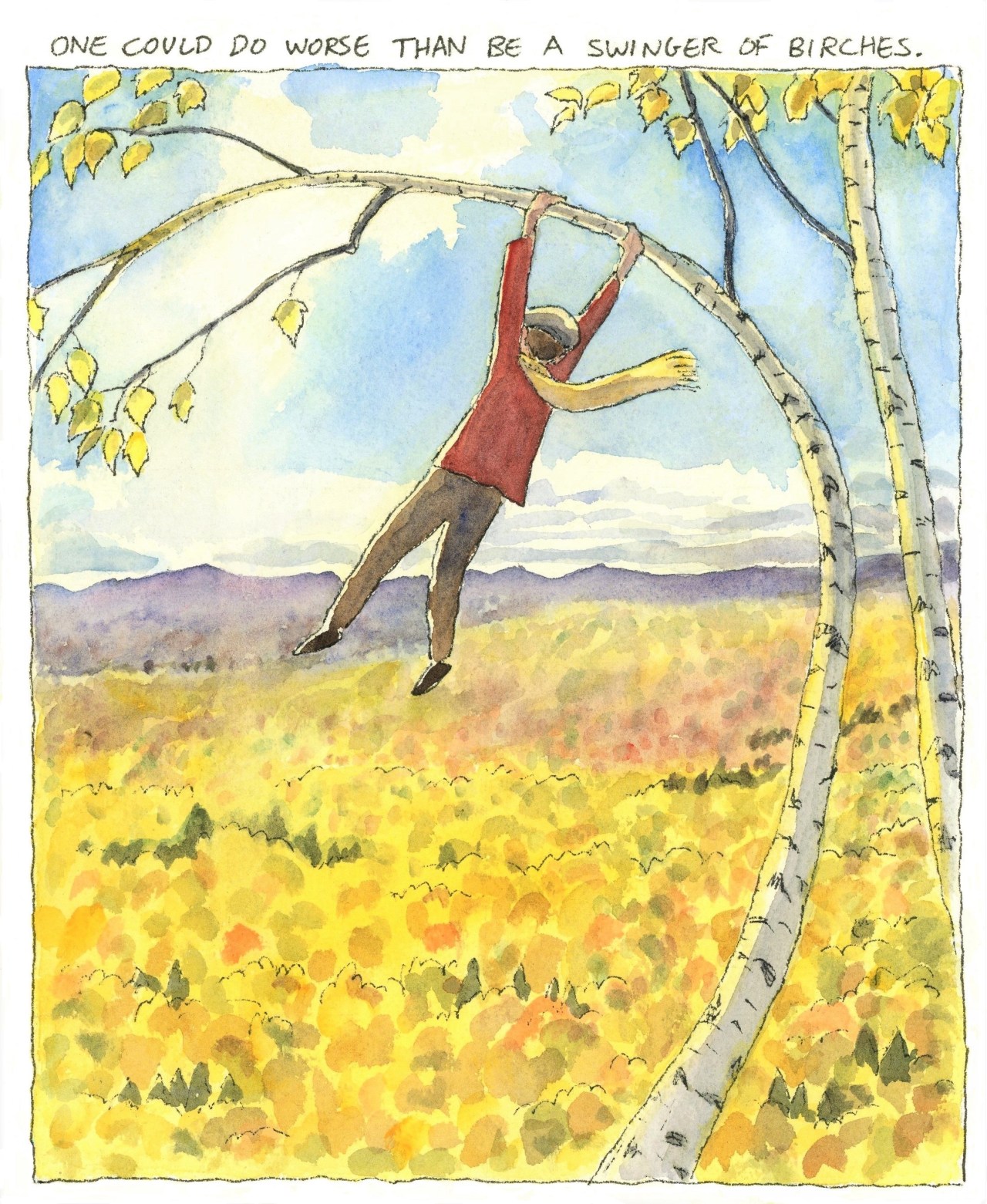 Birches by Robert Frost | julian peters comics