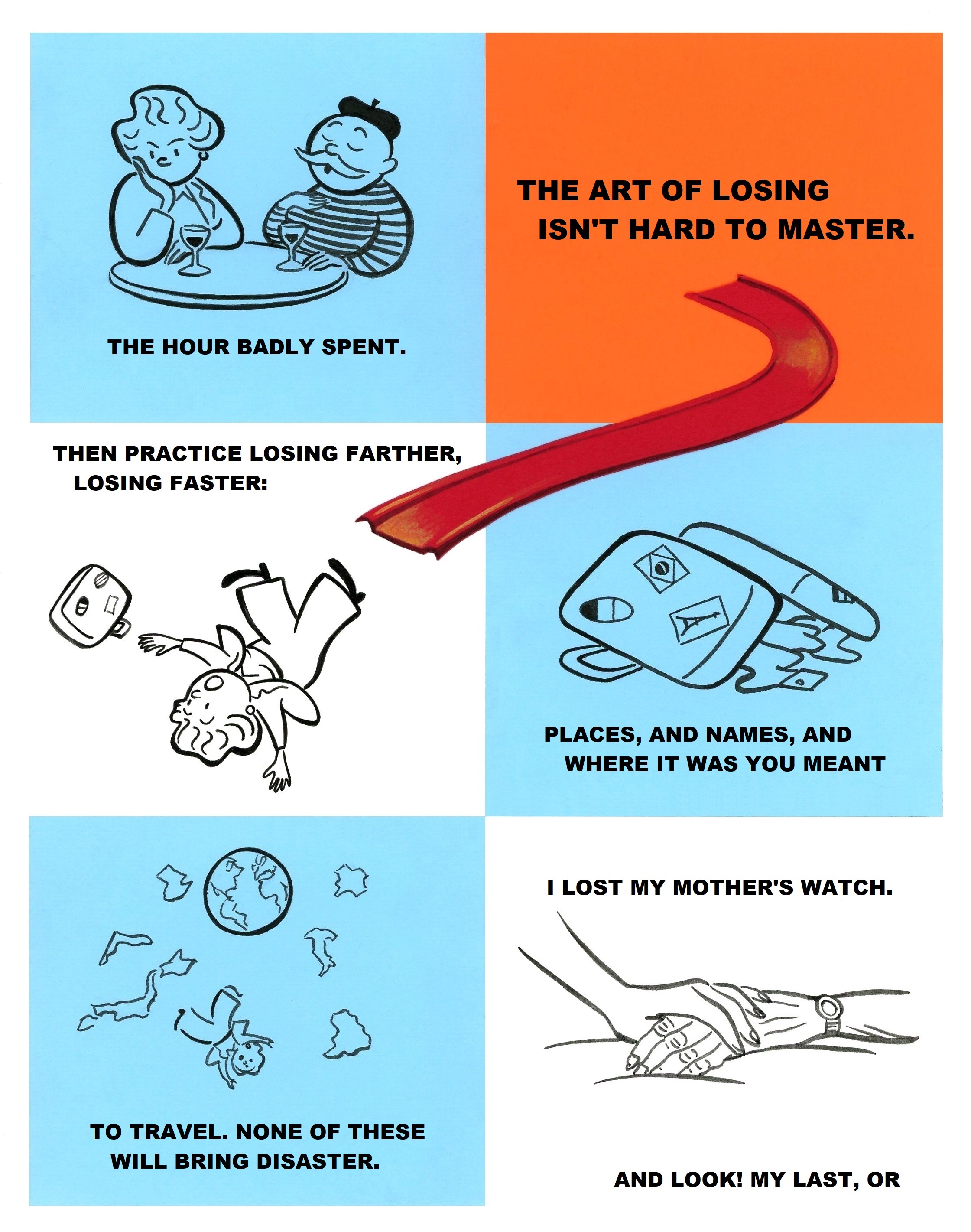 “One Art” by Elizabeth Bishop | julian peters comics